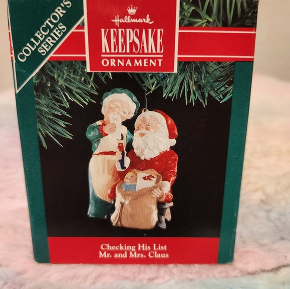 Hallmark | Holiday | Vintage Hallmark Keepsake Checking His List ...